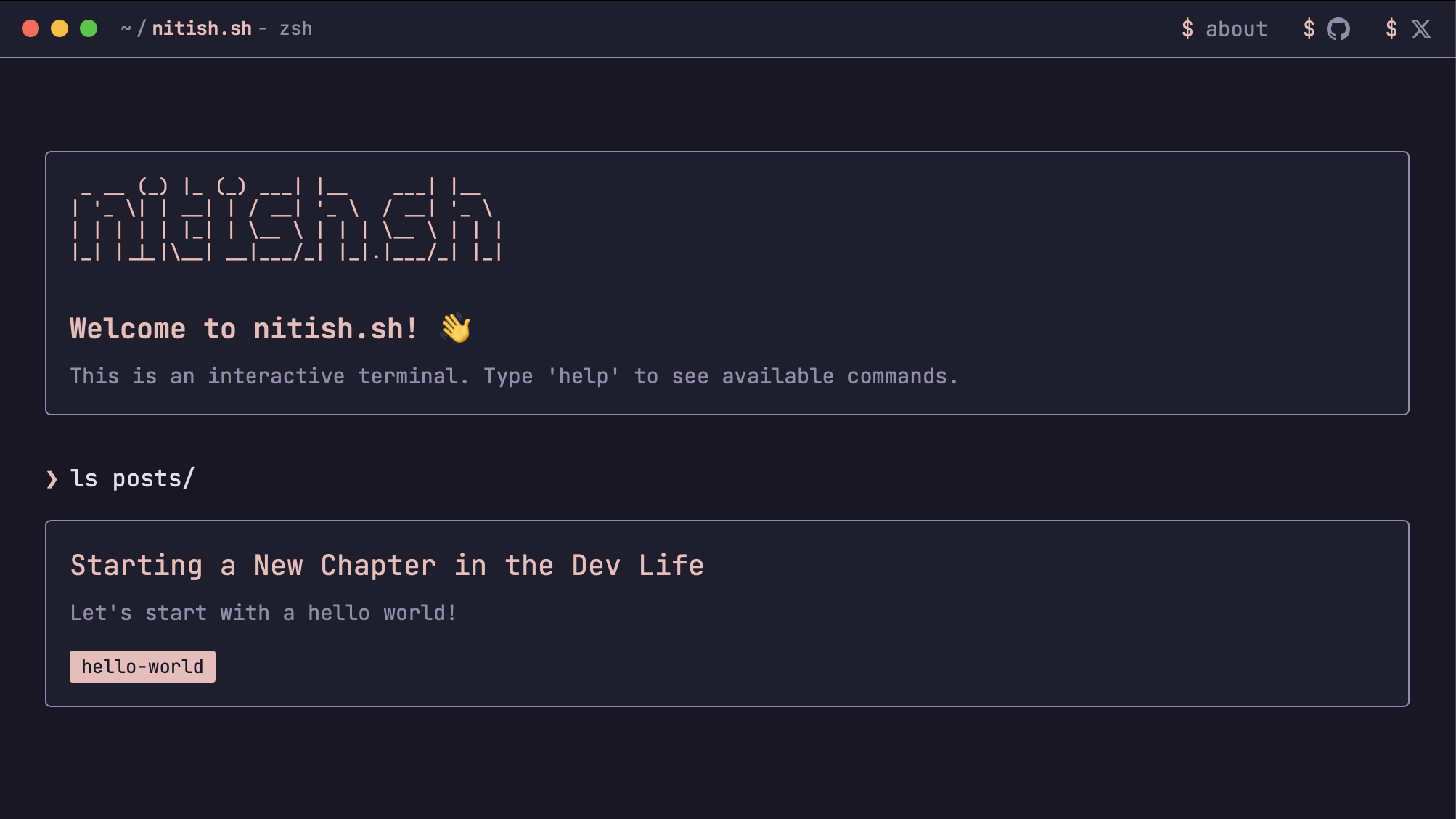 blog.nitish.sh ~ Software Engineer